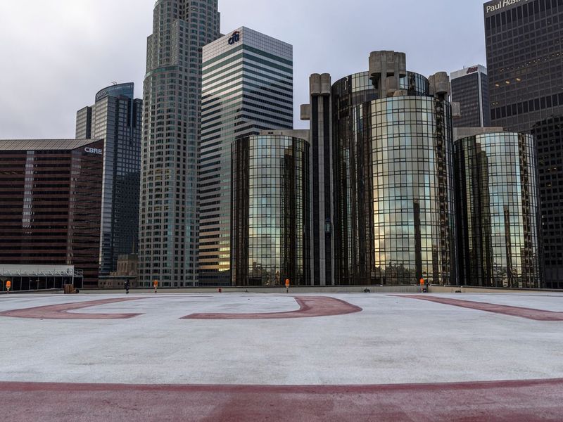 Downtown Los Angeles: Futuristic Architecture at Dawn HDRi Maps and ...