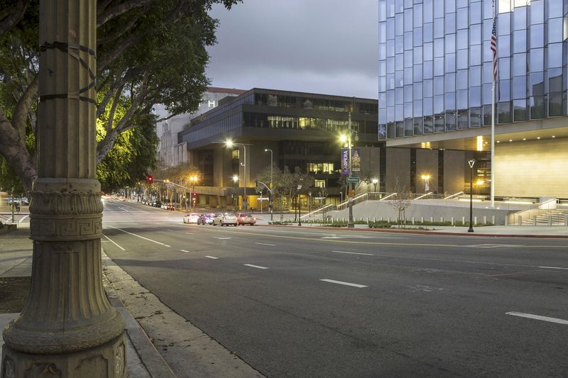 Downtown Los Angeles Office Building at Dawn HDRi Maps and Backplates