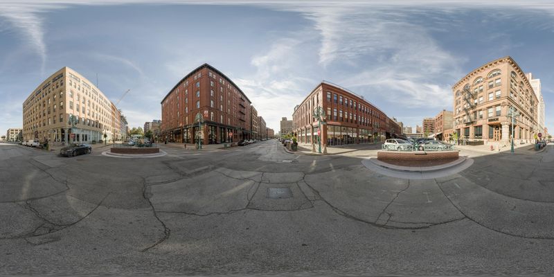 Downtown Milwaukee, Wisconsin: A Vibrant Cityscape HDRi Maps and Backplates