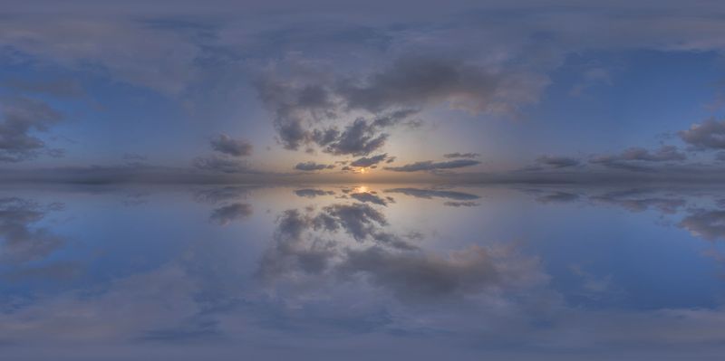 Dramatic Dawn Over Mountain Landscape HDRi Maps and Backplates