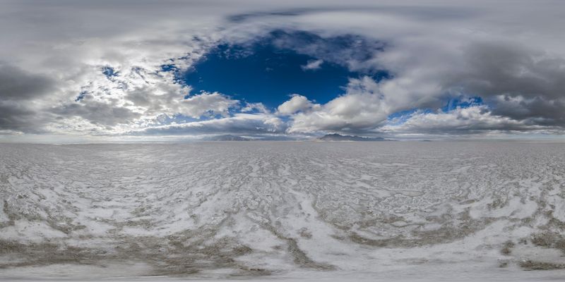 A Dramatic Winter Scene in Utah, USA HDRi Maps and Backplates