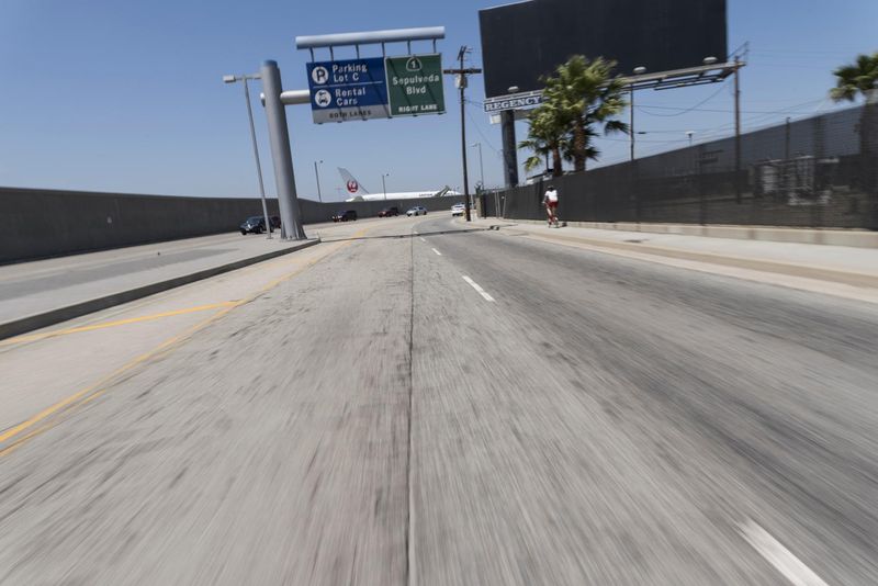 Driving Down Highway: California Urban Landscape HDRi Maps and Backplates