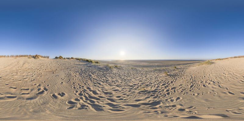 The Dutch Desert in Holland: Sand and the Horizon HDRi Maps and Backplates