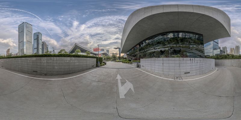 Modern Architecture of Shenzhen, China HDRi Maps and Backplates