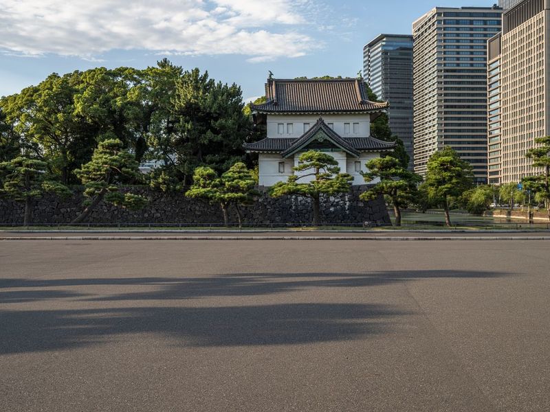 Edo Park in Tokyo, Japan at Dawn HDRi Maps and Backplates