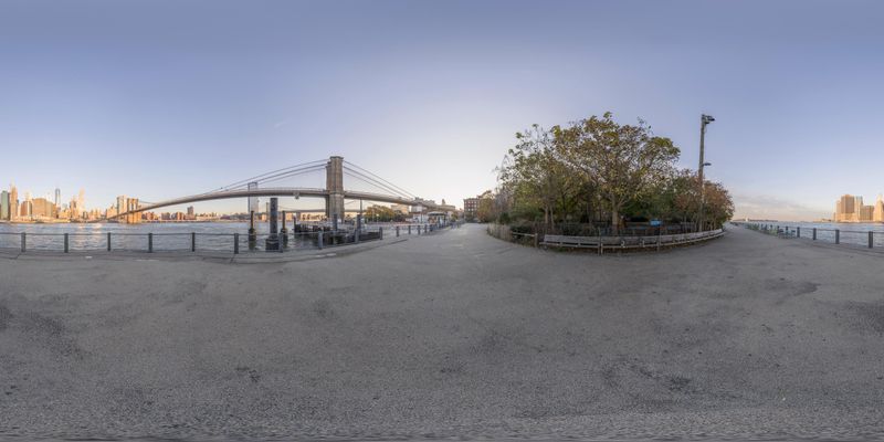 New York City Manhattan Skyline and Bridge HDRi Maps and Backplates