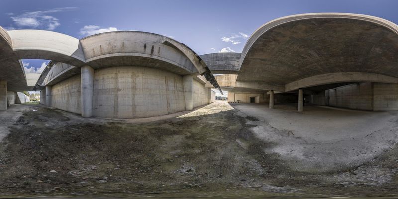 Modern Architecture in Barcelona HDRi Maps and Backplates