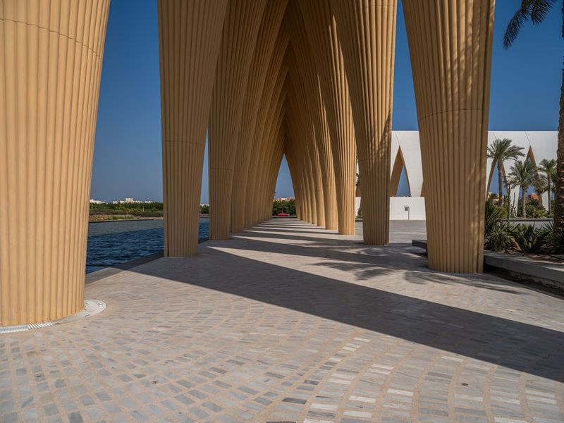 Egypt's Modern Architecture: Urban Landscape with Palm Trees HDRi Maps ...