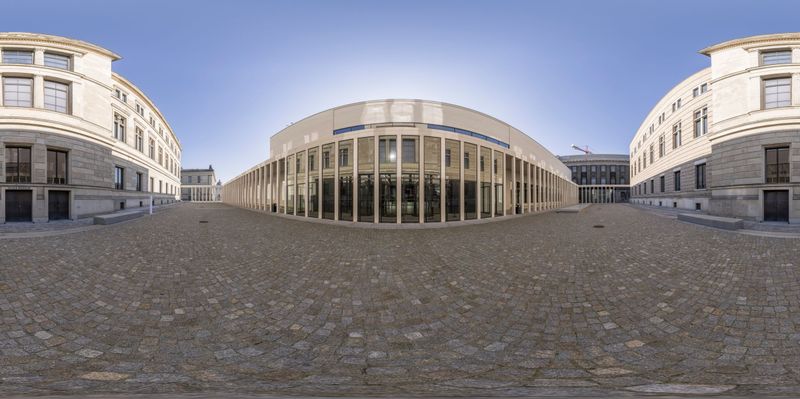 Empty City Square in Berlin: Showcasing Urban Design HDRi Maps and ...