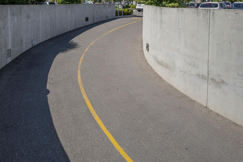 Empty City Street with Concrete Walls and Cars Parked HDRi Maps and ...