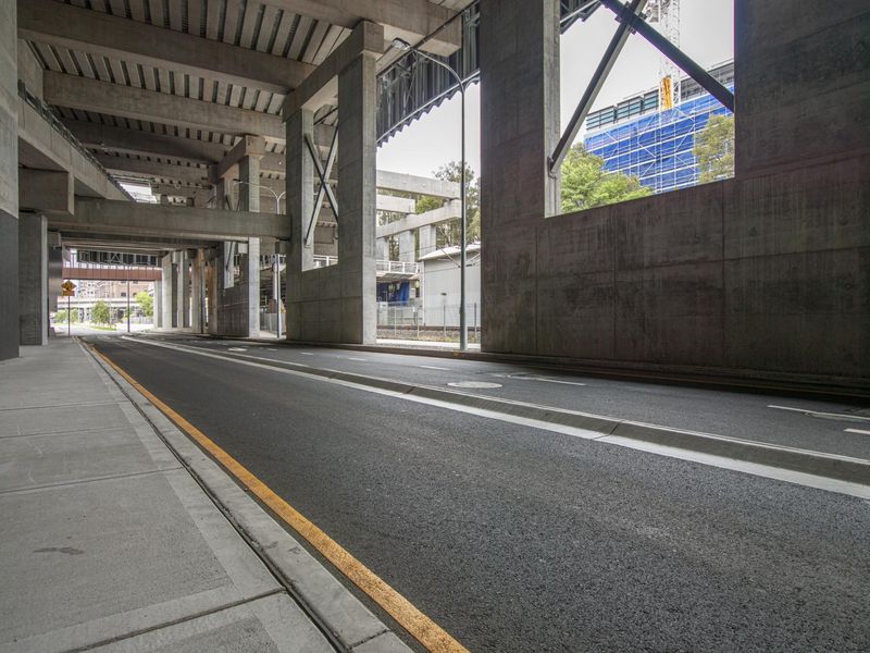 Empty City Street with Urban Design Bridge Underpass HDRi Maps and ...