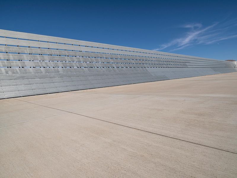 Empty Concrete Area with Small Squares at the End HDRi Maps and Backplates