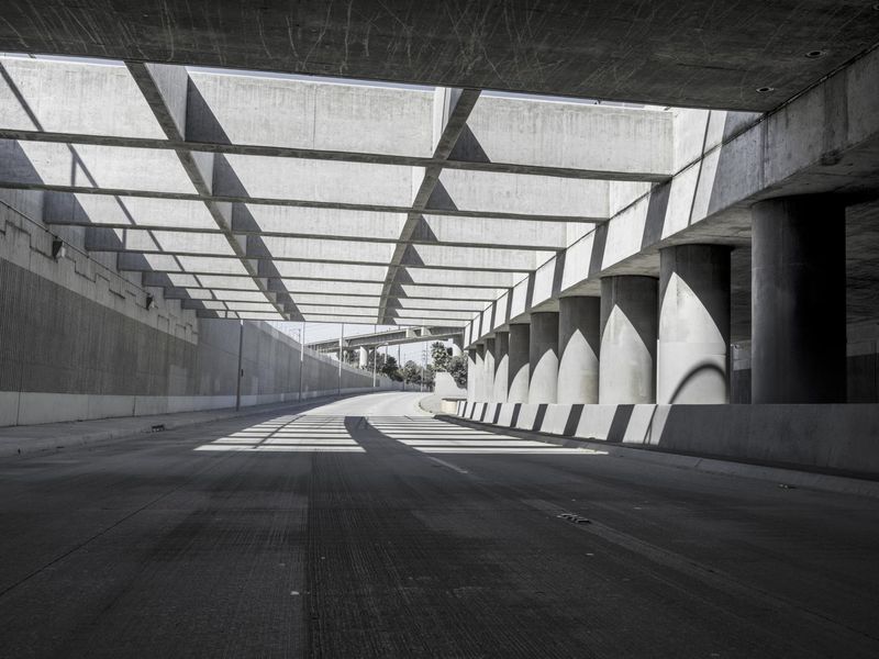 Empty Concrete Road in La Habraca, Mexico HDRi Maps and Backplates