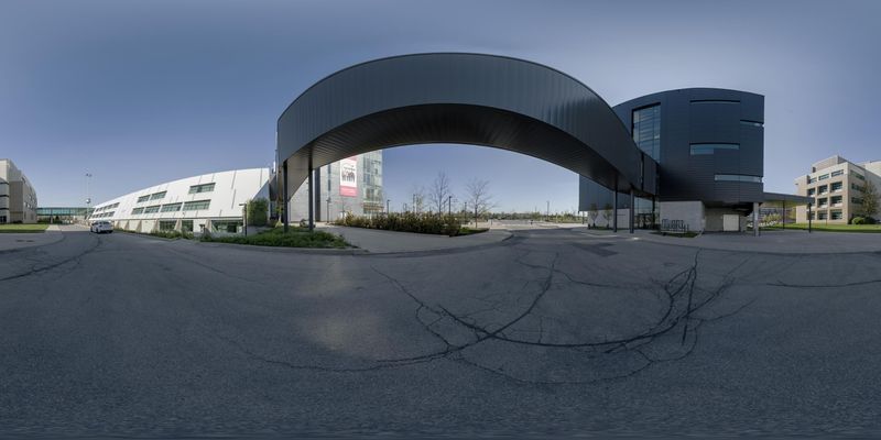 Empty Intersection in Toronto's Business District HDRi Maps and Backplates