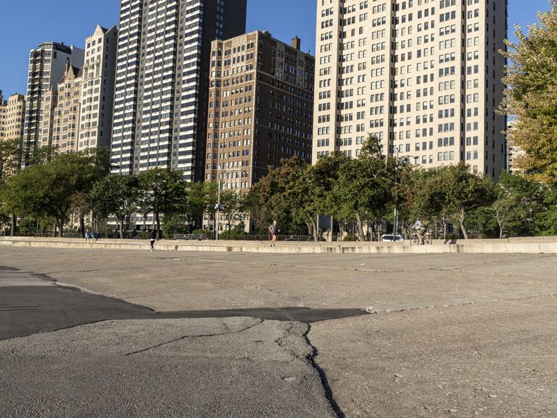 Empty Parking Lot and Tall Buildings in Chicago, Illinois HDRi Maps and ...