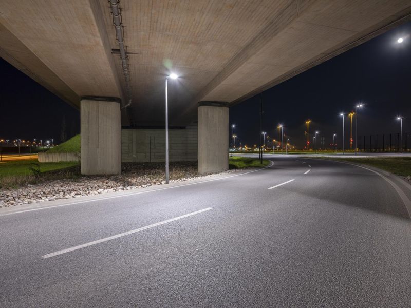 Empty Road under Overpass in Berlin, Germany HDRi Maps and Backplates