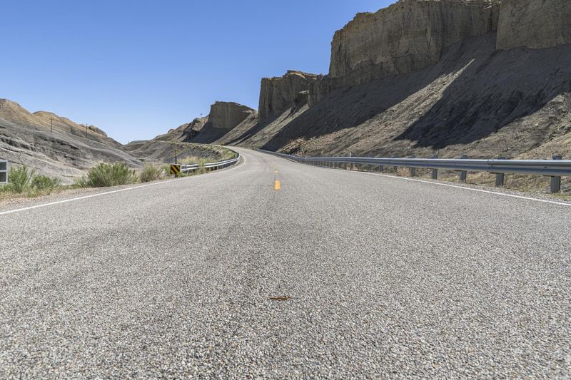 Empty Road in Utah Desert with Red Rock HDRi Maps and Backplates