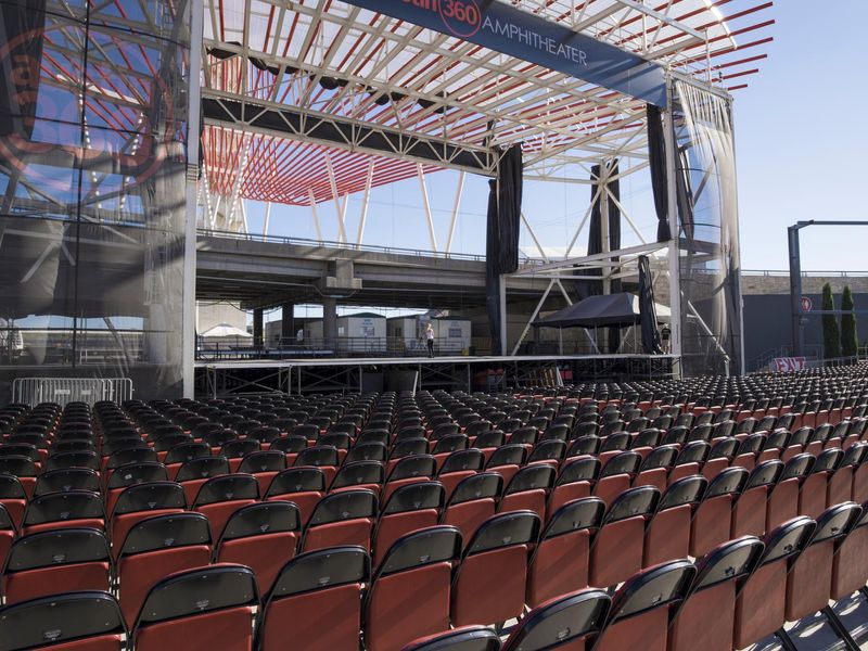 Empty Stadium Stage: Entrance Arena HDRi Maps and Backplates