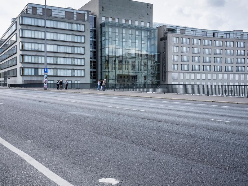Empty Street in Berlin, Germany HDRi Maps and Backplates