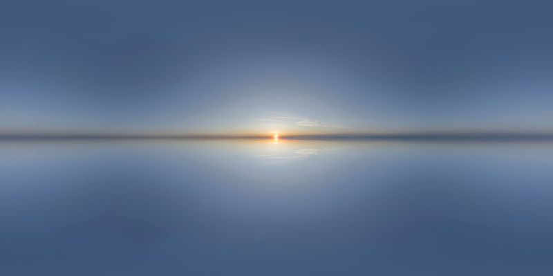Endless Dawn: Sky Dome Landscape Creates Tranquil Scene HDRi Maps and ...