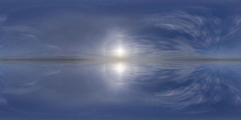 Endless Daytime Sky Over Open Spaces HDRi Maps and Backplates