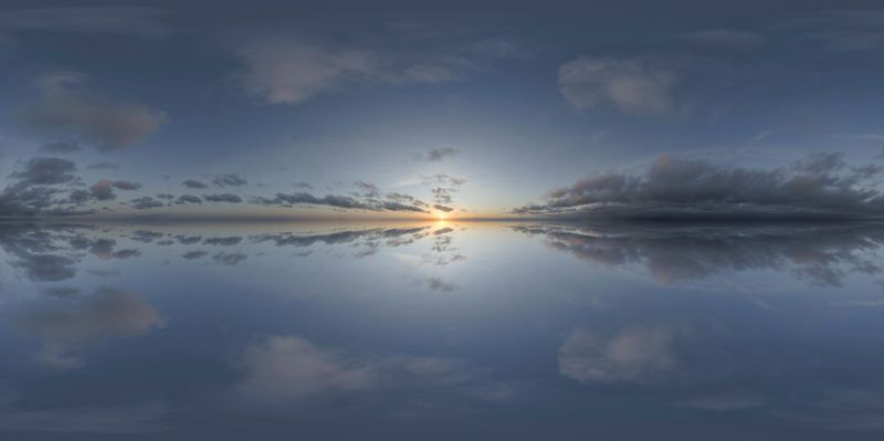 Endless Landscape with Dramatic Mountain at Dawn HDRi Maps and Backplates