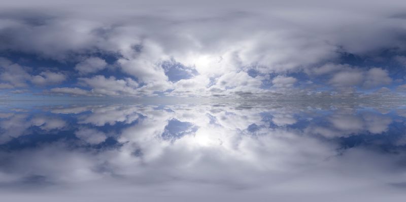 Endless Landscape Under a Prominent Sky Dome HDRi Maps and Backplates