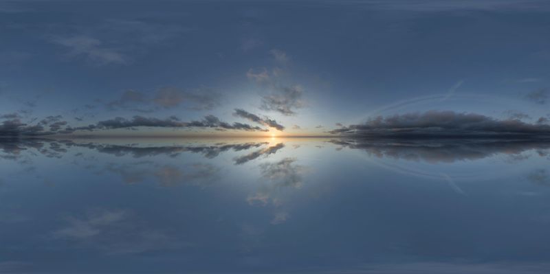 Endless Mountain Landscape at Dawn HDRi Maps and Backplates