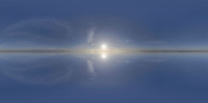 Endless Open Space: Skydome Against a Cloudy Landscape HDRi Maps and ...