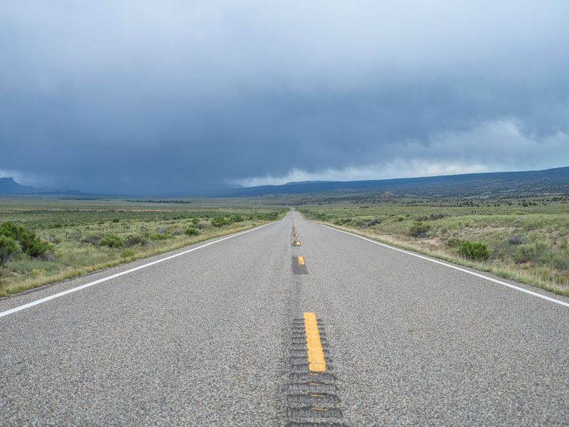 Endless Road in Colorado, USA: A Landscape View HDRi Maps and Backplates