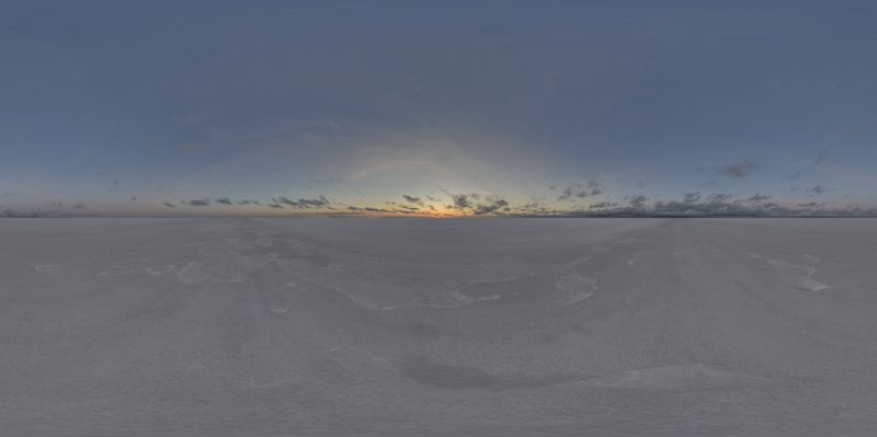 Endless Salt Flat at Dawn in Salt Lake HDRi Maps and Backplates