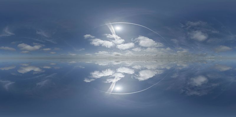 Endless Sky Dome: A Tranquil Open Space HDRi Maps and Backplates