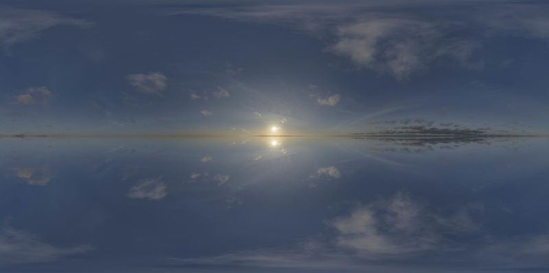 Endless Sky Dome: A View of the Vast Open Space HDRi Maps and Backplates