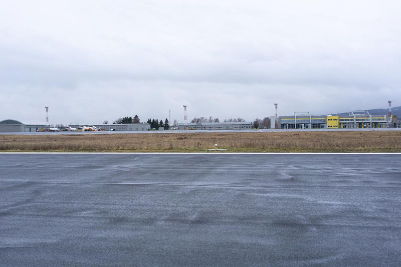 Europe Industrial Area with Cloudy Runway HDRi Maps and Backplates