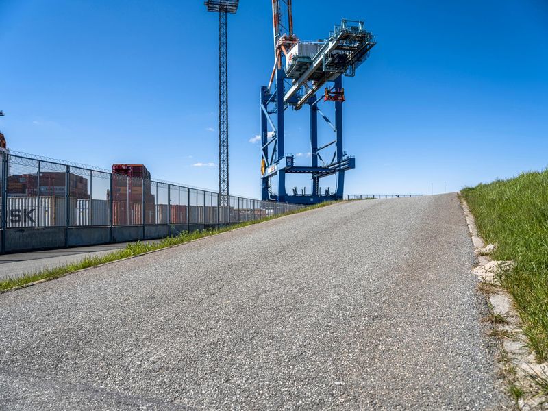 Industrial Landscape of Europe: Container Port - HDRi Maps and Backplates
