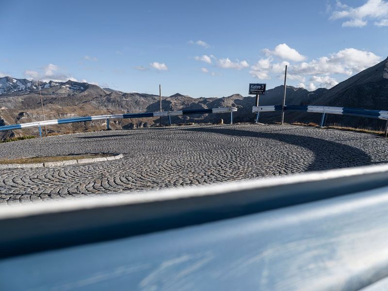 Europe Road with Switchback and Low Guard Rails HDRi Maps and Backplates