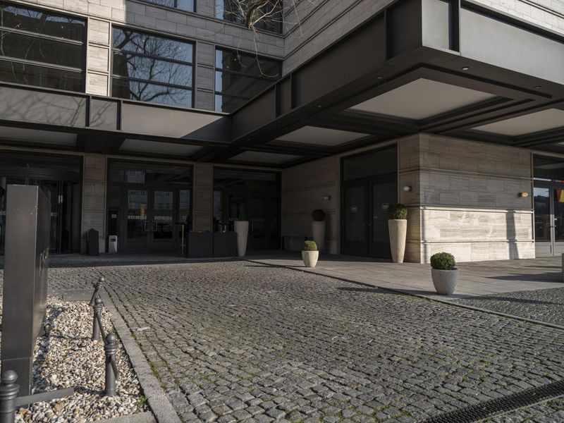 Europe Shop Storefront Urban Design in City Life HDRi Maps and Backplates