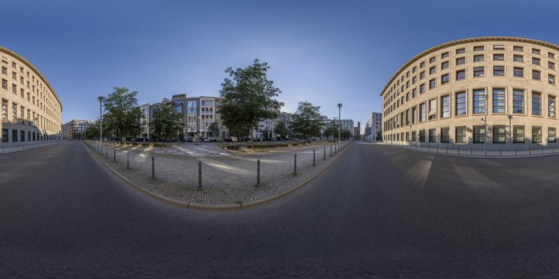 European Urban Design: City Life and Sunshine HDRi Maps and Backplates