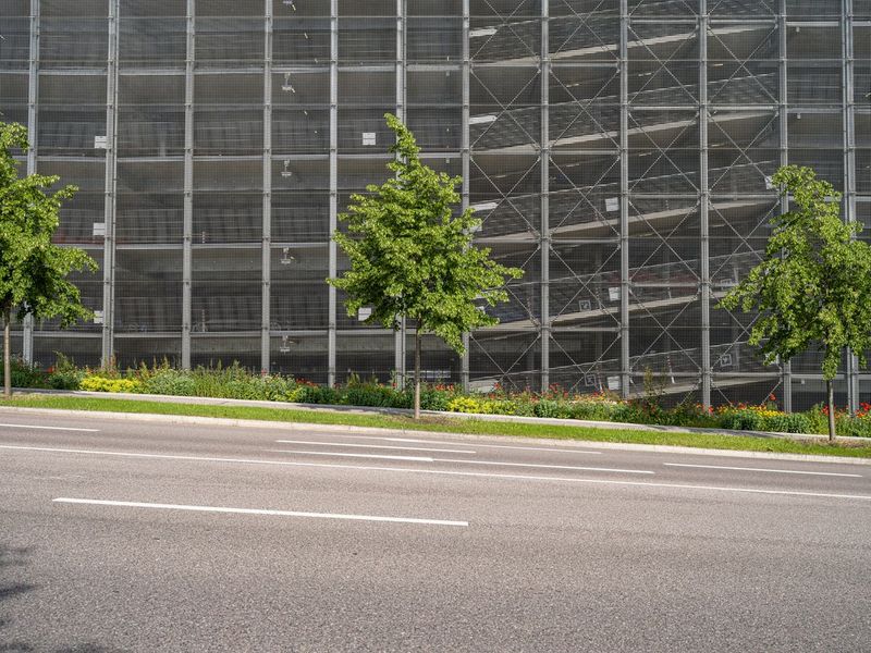 European City with High Rise Urban Architecture HDRi Maps and Backplates