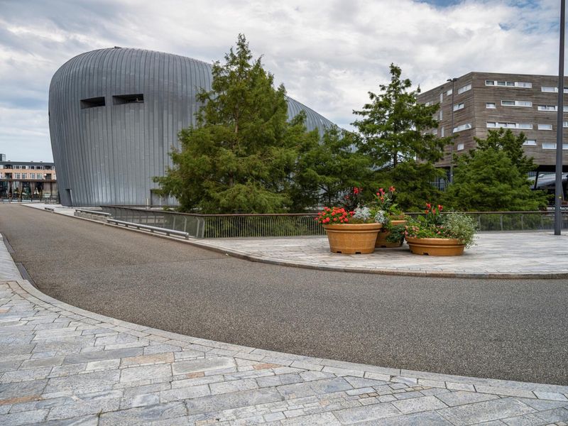 European City with Urban Design, Trees and Flowers HDRi Maps and Backplates