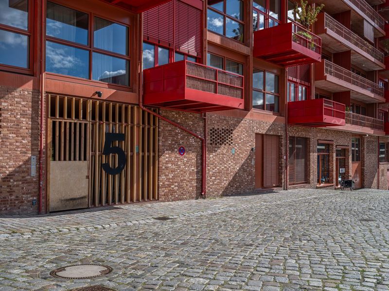 European Courtyard in Germany: Modern Urban Design HDRi Maps and Backplates