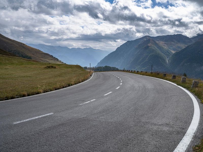 European Landscape with Asphalt Road and Mountain View HDRi Maps and ...