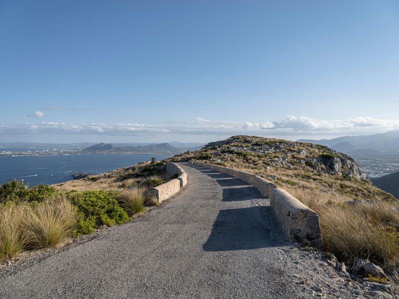 European Landscape: A Valley with Ocean Views HDRi Maps and Backplates