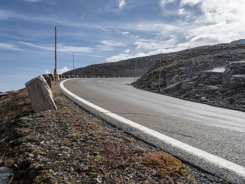 European Road Curve in the Heart of Nature's Landscape HDRi Maps and ...