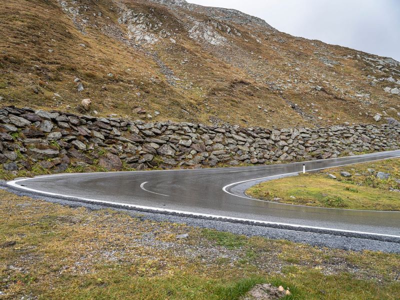 European Road: Curve with a View of Nature HDRi Maps and Backplates