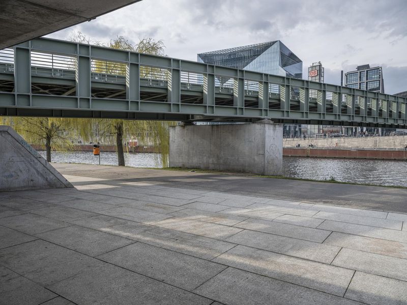 European Urban Design: Asphalt Bridge in Berlin HDRi Maps and Backplates