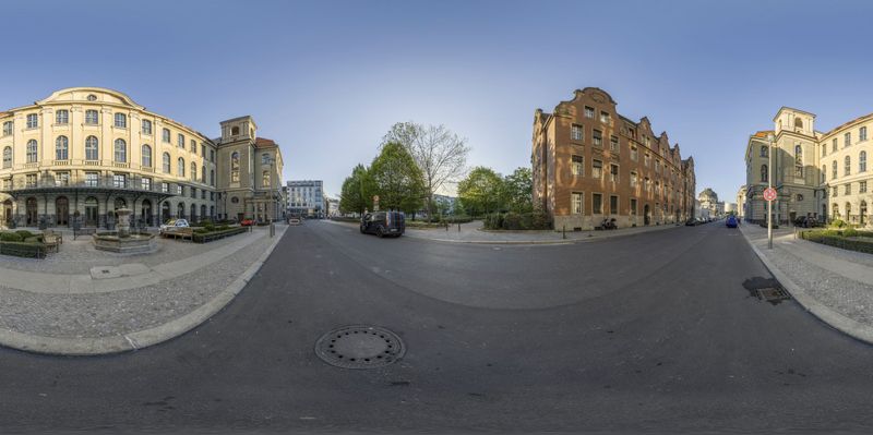 European Urban Design: Cobbled Roads under Sunshine HDRi Maps and ...