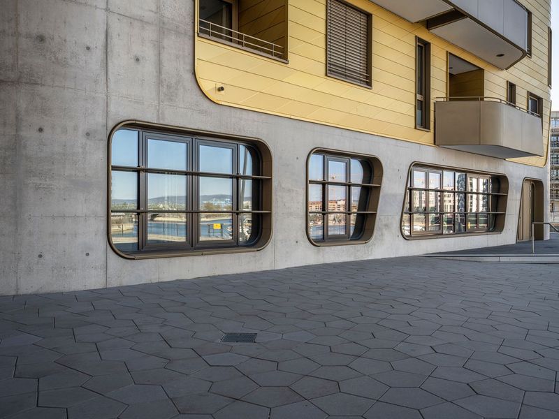 European Urban Design: Concrete Walls and Pavers HDRi Maps and Backplates