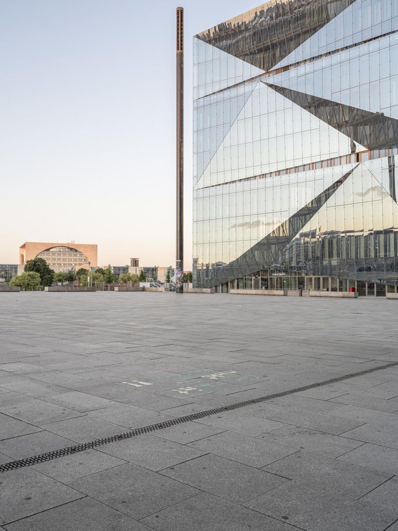 European Urban Design of Modern Building in Berlin HDRi Maps and Backplates