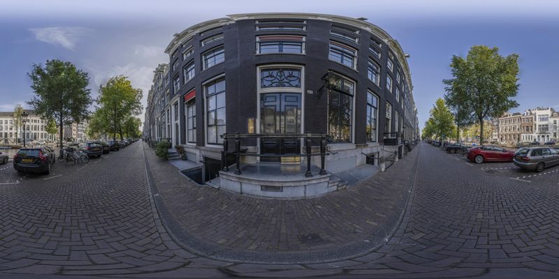 European Urban Design: A Store Front in the City HDRi Maps and Backplates